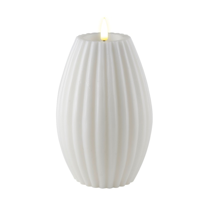 Rillelys led 10x15cm hvit - Sparetorget
